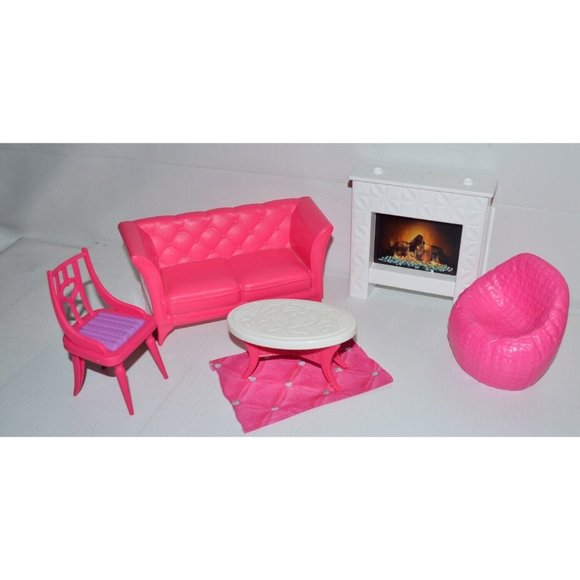 Barbie | Toys | Barbie Pink Sofa Coach Chair Dream House Replacement ...